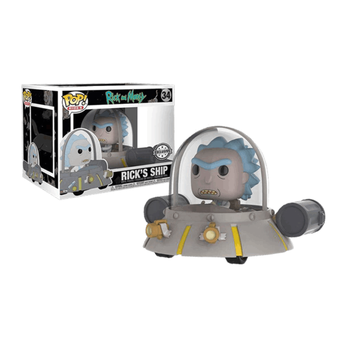 Rick and Morty - Rick's Ship Pop! Ride Vinyl Figure – Koolaz Ltd