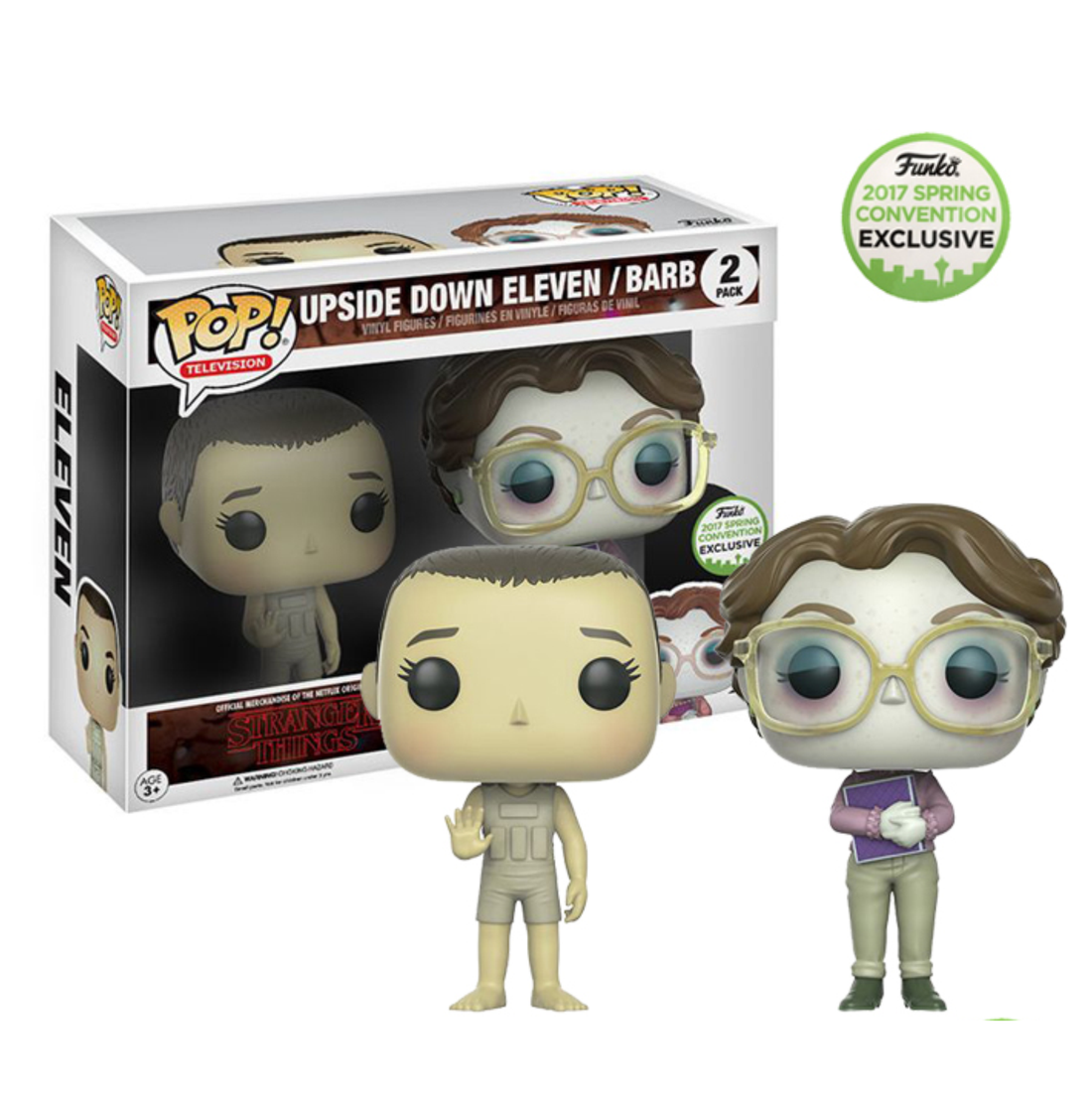 Stranger Things: Upside Down Eleven and Barb 2 Pack 2017 Convention Ex ...