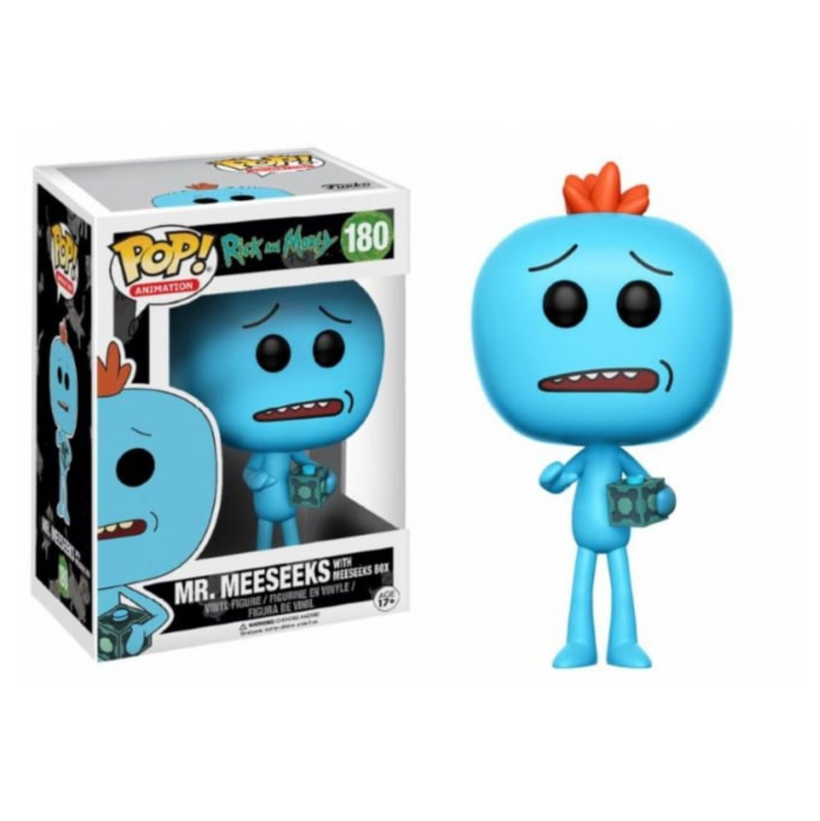 Rick & Morty - Mr. Meeseeks with Meeseeks Box Pop! Vinyl Figure ...